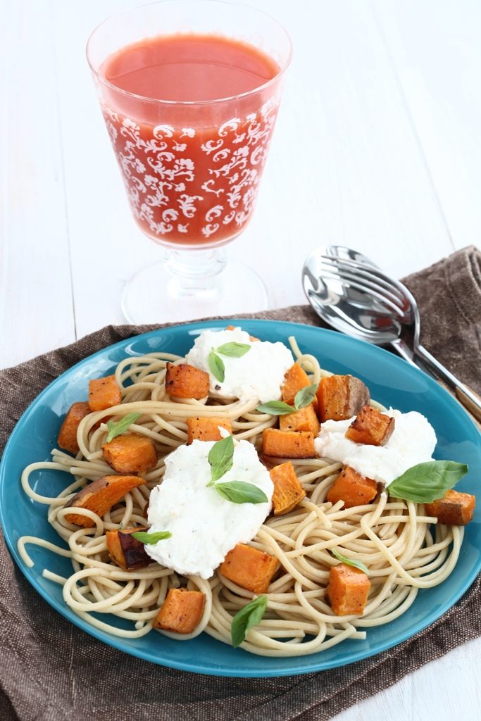 Paste integrale cu ricotta si cartofi dulci - Taste Bazaar