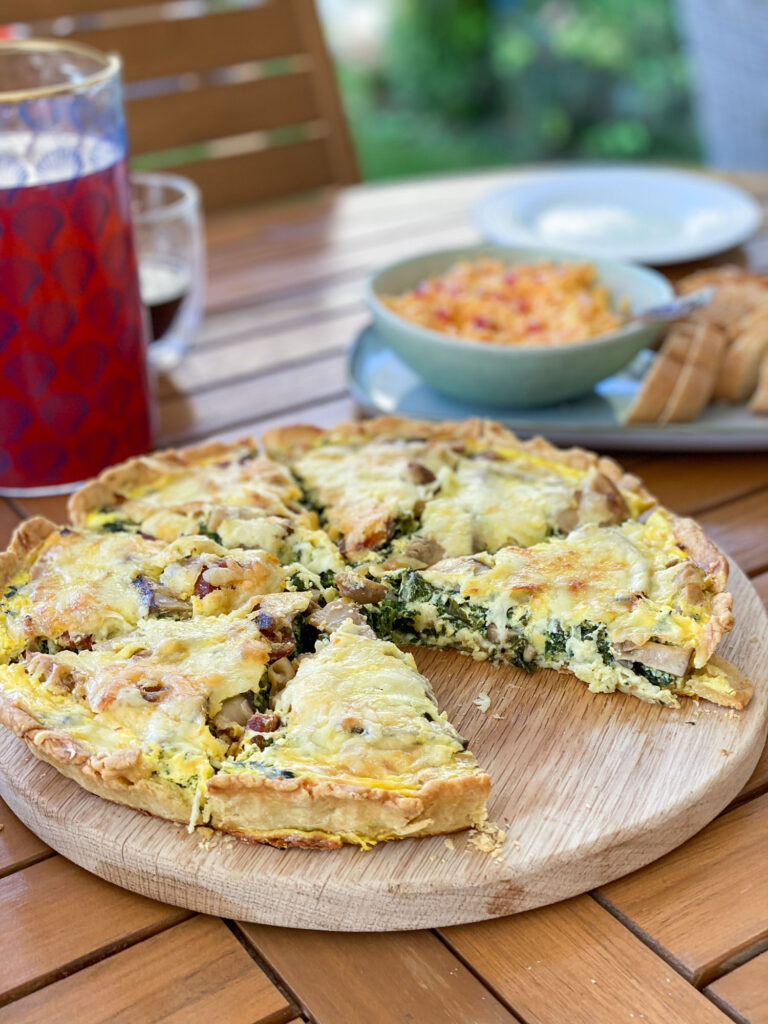 Tartă cu praz și ciuperci - Taste Bazaar