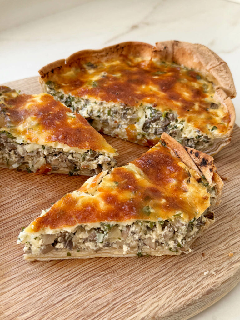 Quiche rapid cu ciuperci - Taste Bazaar